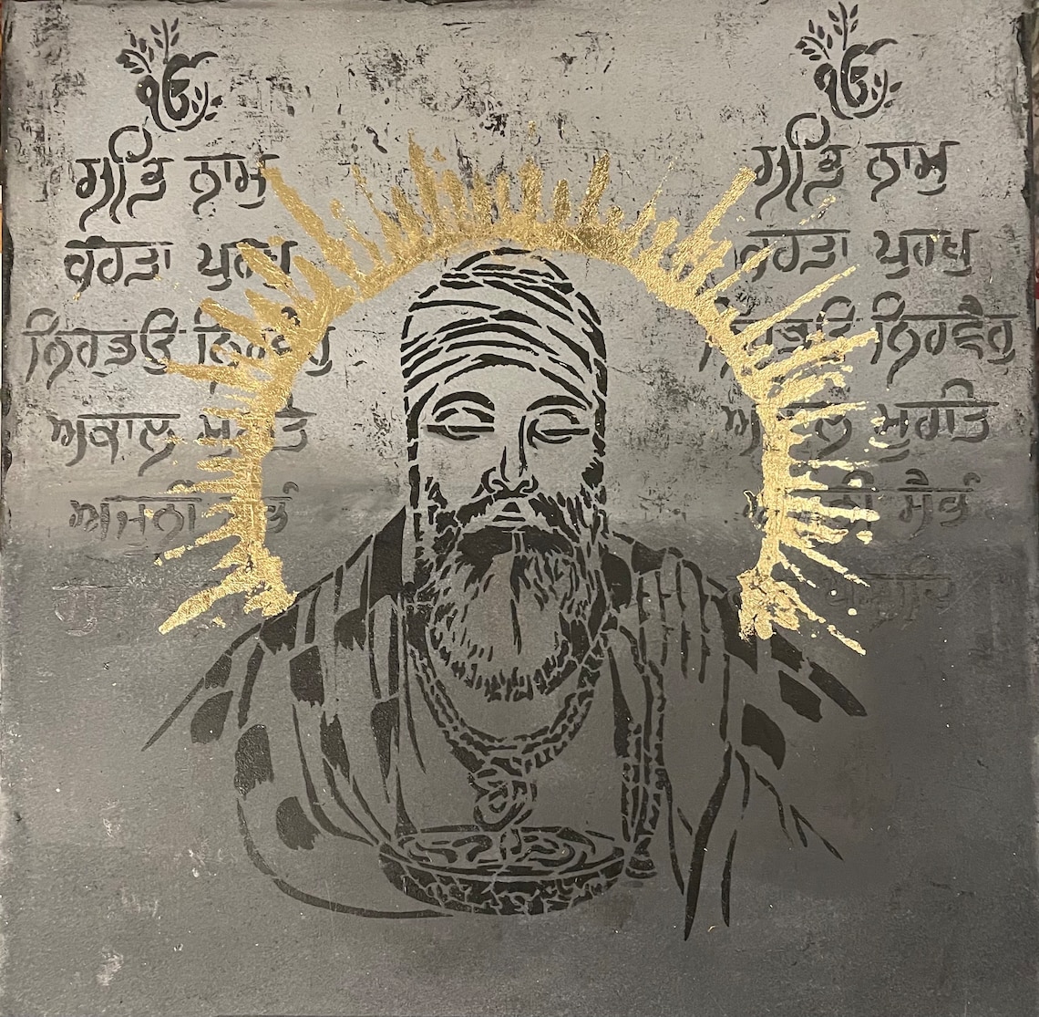 Guru Nanak Dev Ji Art Mool Mantar Mool Mantra Guru Nanak Abstract Art ...