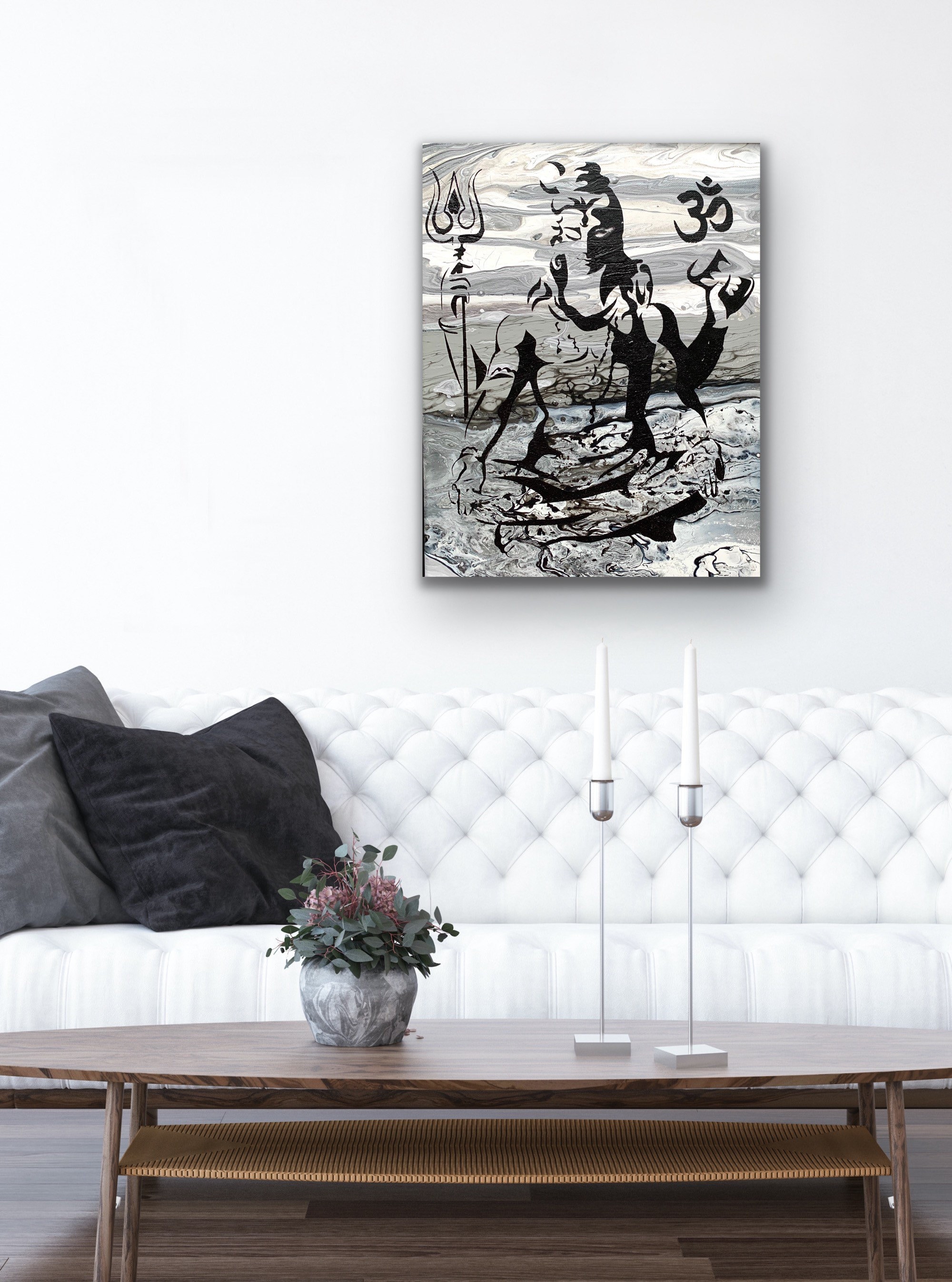 Shiva Painting Lord Shiv Art Abstract Shiv Art Original | Etsy