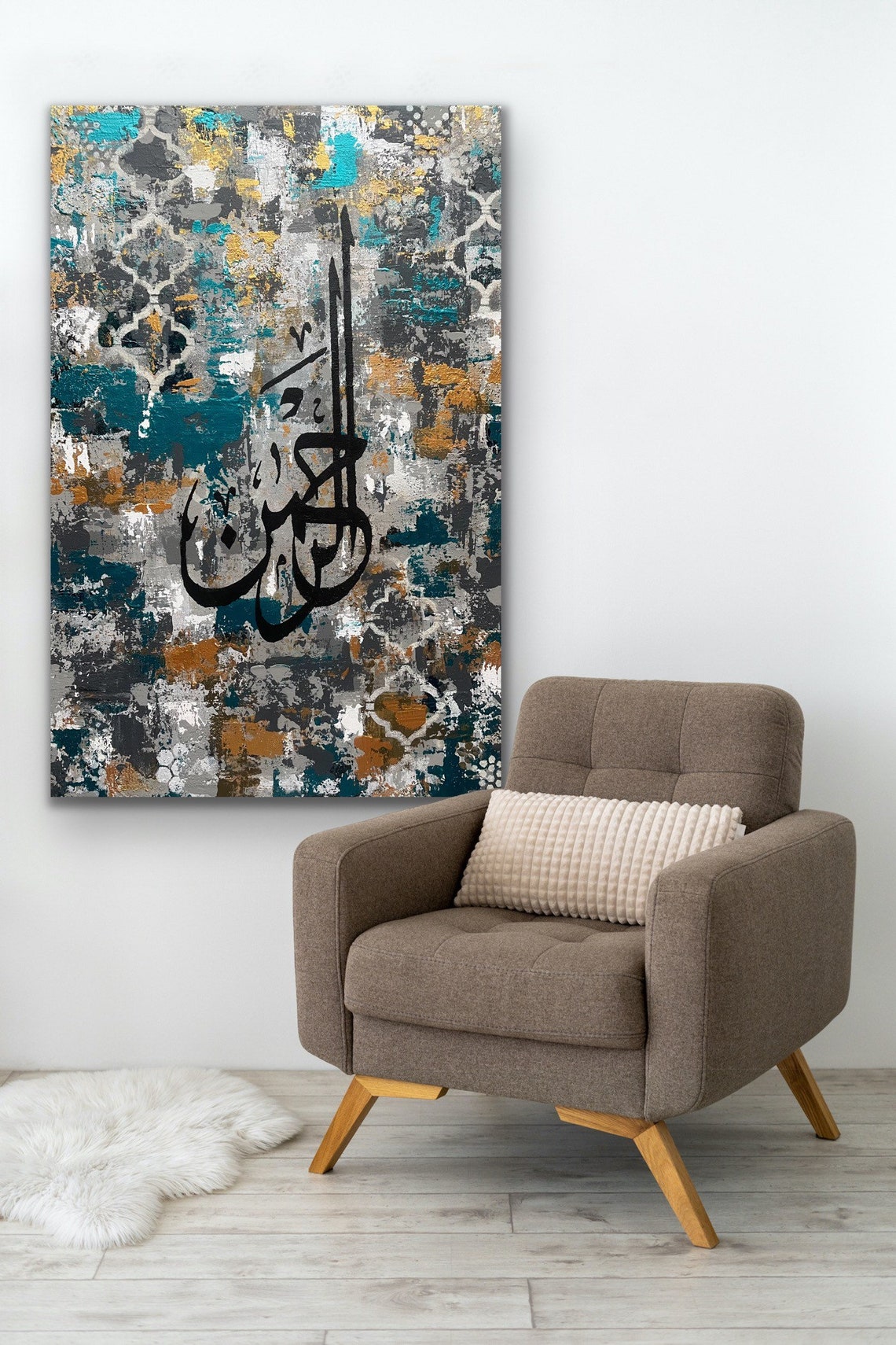 Islamic Art Large Original Islamic Art Arabic Calligraphy - Etsy
