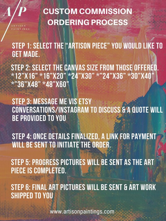 Art & Collectibles Painting Acrylic Custom Commission Art Made to Order ...