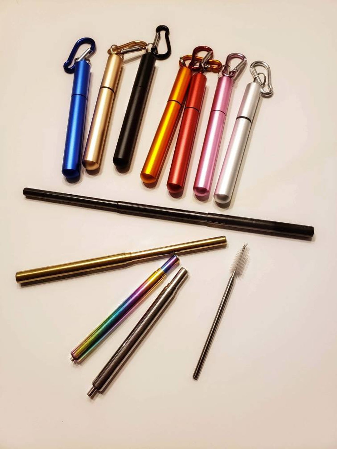 Reusable Straw, Stainless Steel, Customized Case, Straw With Case ...