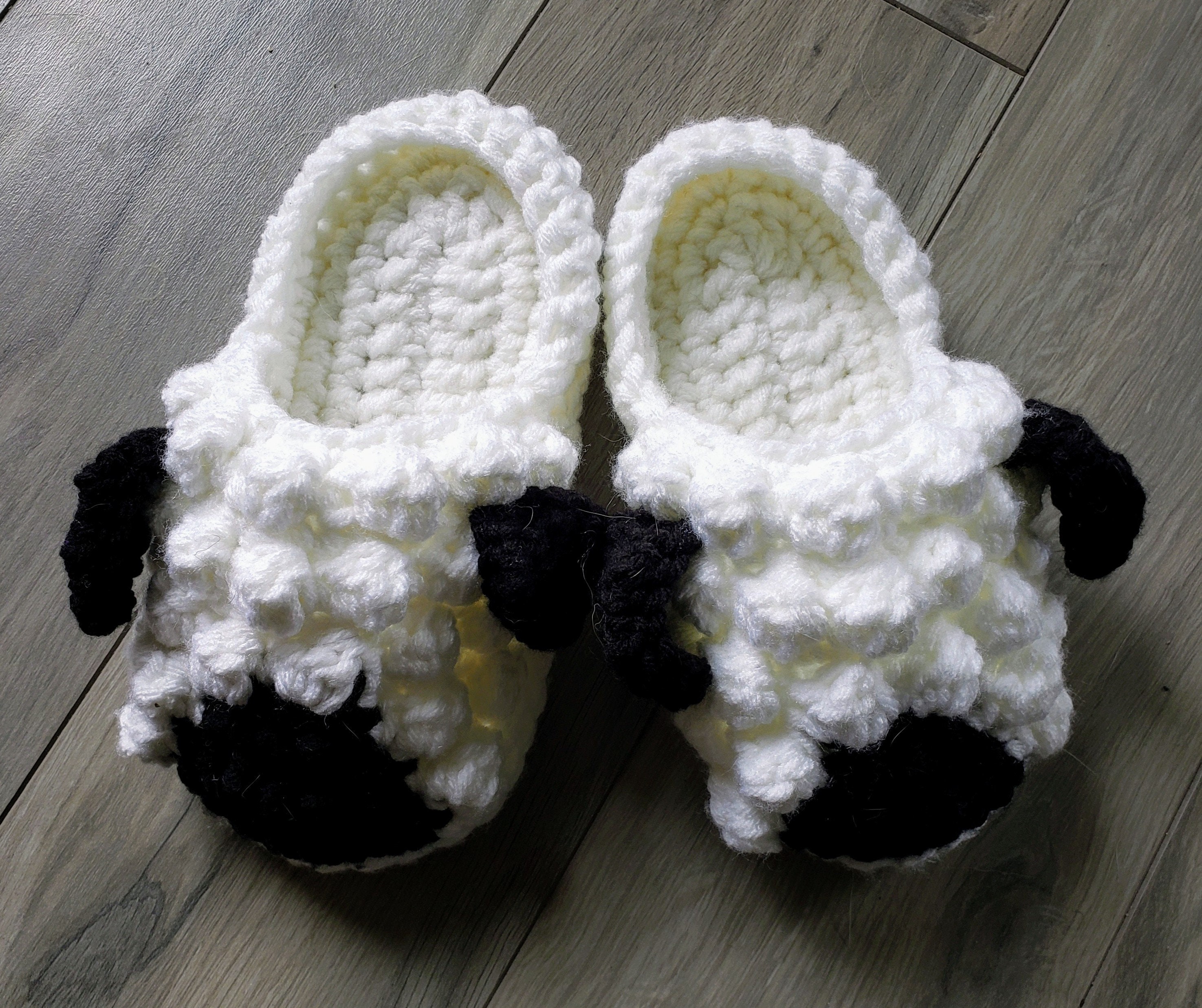 Children's Sheep Slipper CROCHET PATTERN - Etsy
