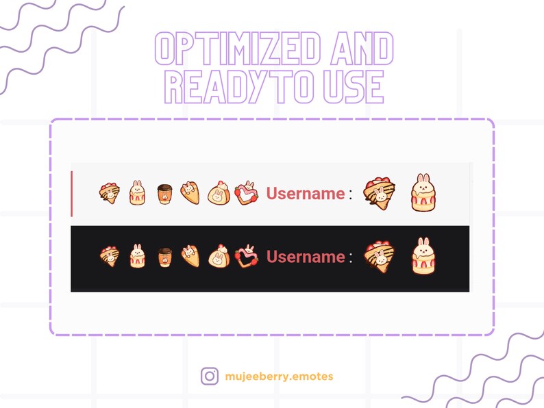 Bunny Sweets | Sub or Bit Badges | Cute Food | Baked | Pastry | Bread ...
