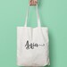 Personalized Tote Bag Custom Name Tote Bag Name Canvas Tote Bag ...