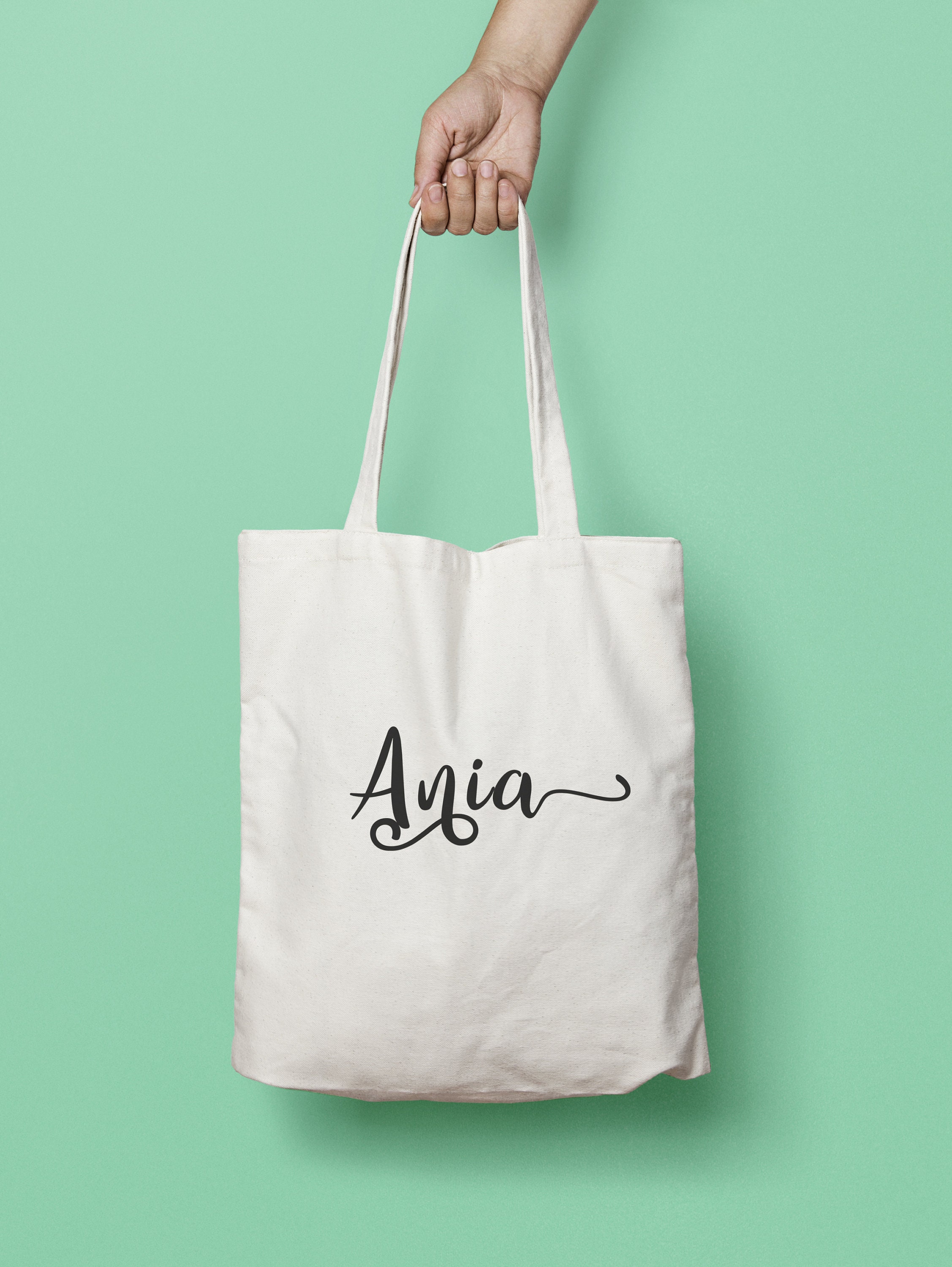 Personalized Tote Bag Custom Name Tote Bag Name Canvas | Etsy