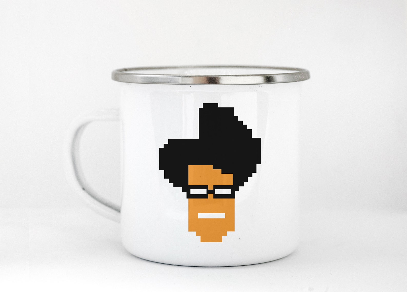 Moss 8 Bit Enamel Mug IT Crowd TV Series Mug Camping Mug - Etsy