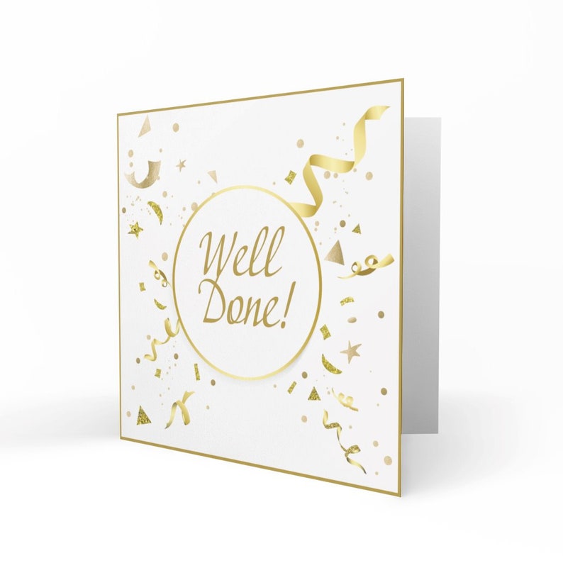 Congratulations Cards Well Done - Etsy