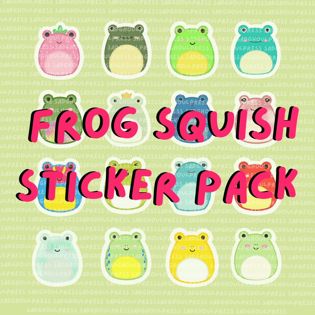 Frog Squish Sticker Pack | Cute | Stationary | Gift | Laptop | Notebook ...