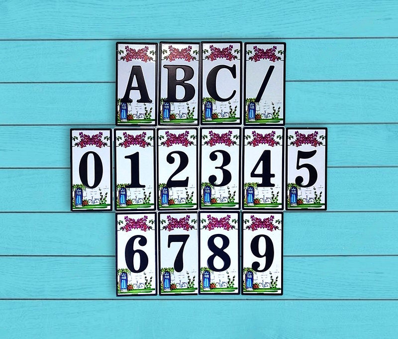 Metal Letters and Numbers Sign House Number Metal Sign - Etsy