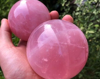 Pink Crystal Sphere - Etsy