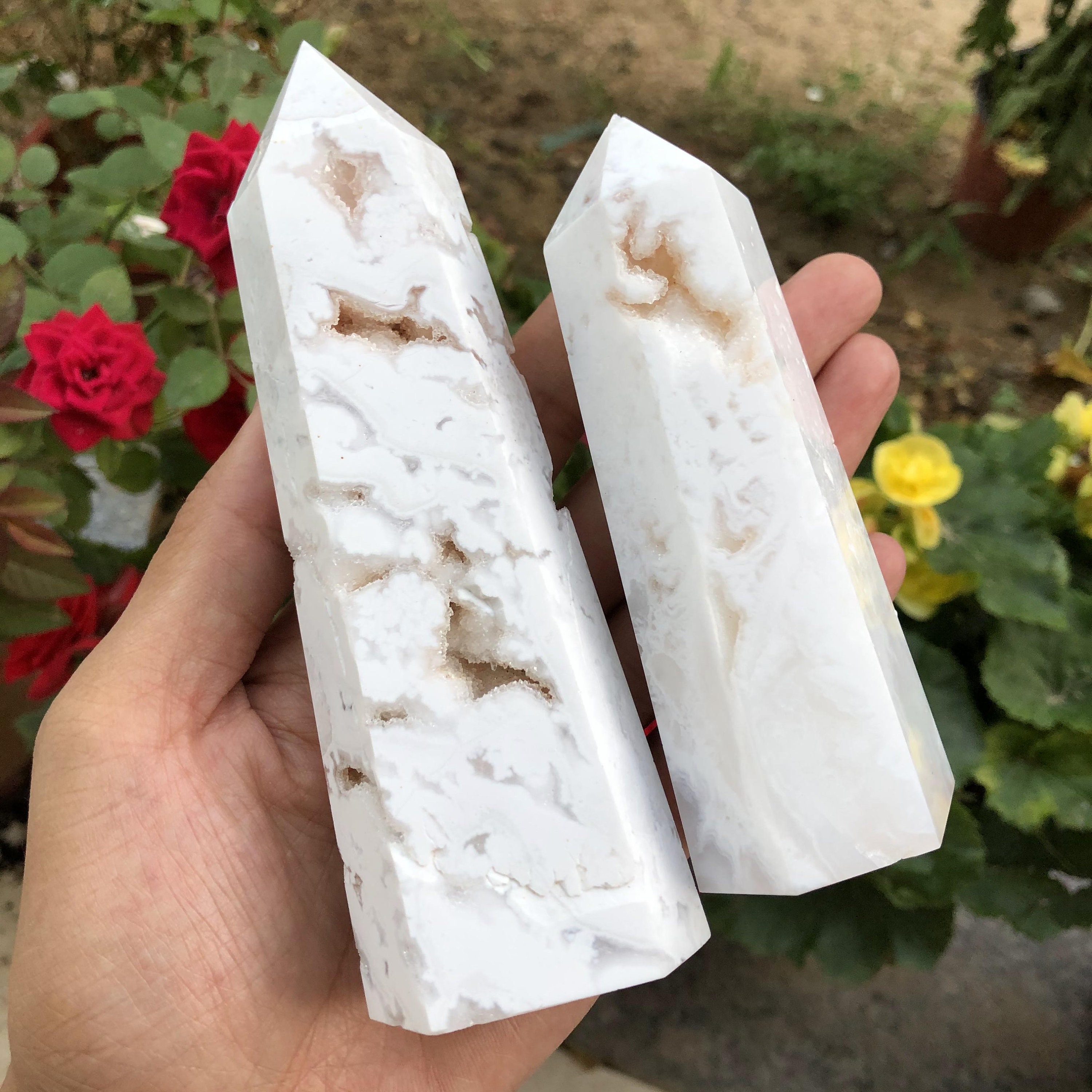 White lace sky agate snow agate Materials Craft Supplies & Tools etna ...