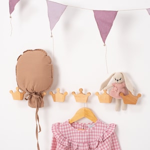 Wooden Coat Rack, Baby Hangers, Kids Wall Hooks, Kids Coat Rack, Girl ...
