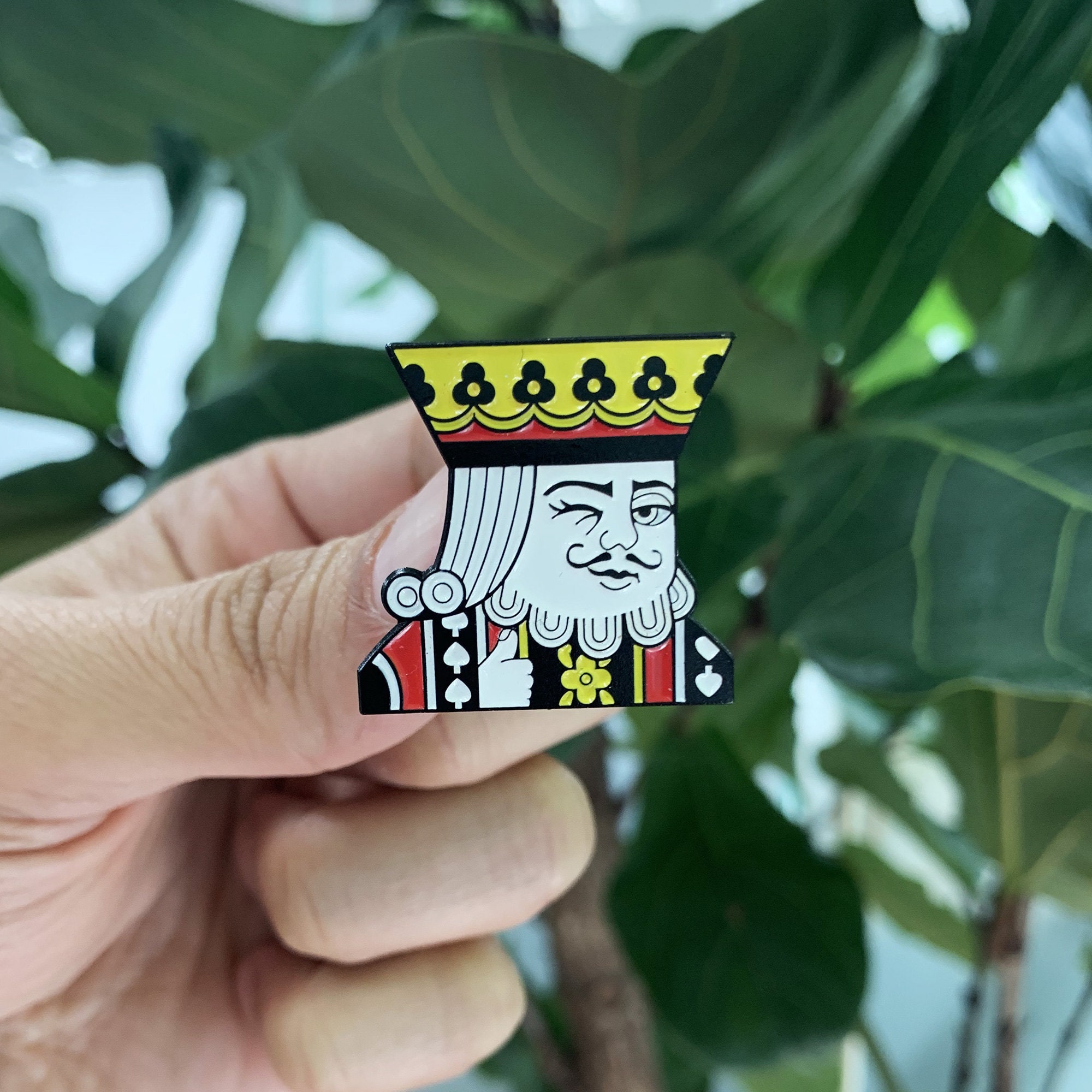 Playing Card - King Enamel Pin - Casino Series - Etsy