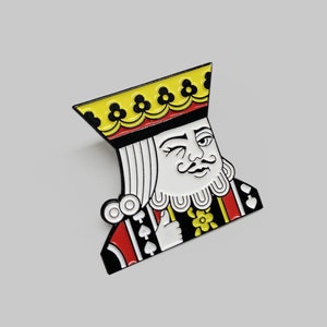 Playing Card - King Enamel Pin - Casino Series - Etsy