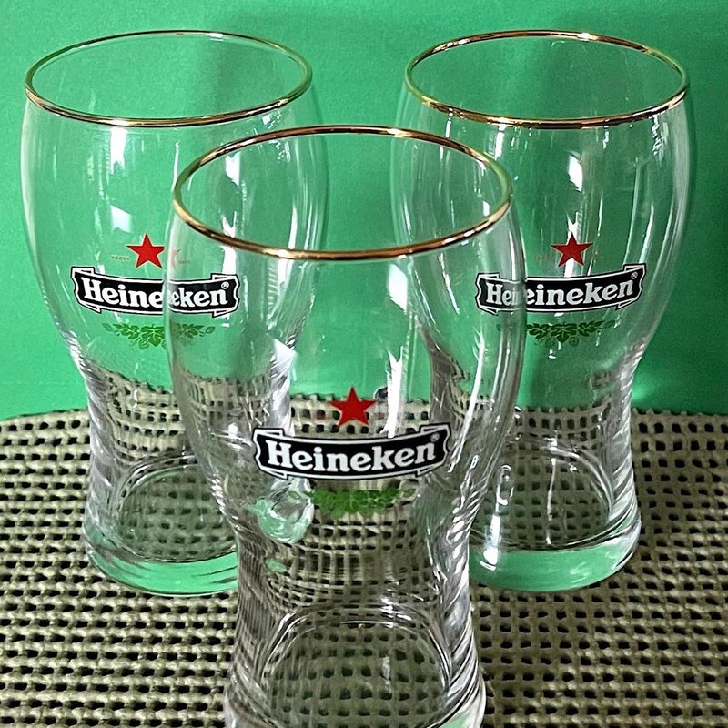 Heineken Glass - Etsy