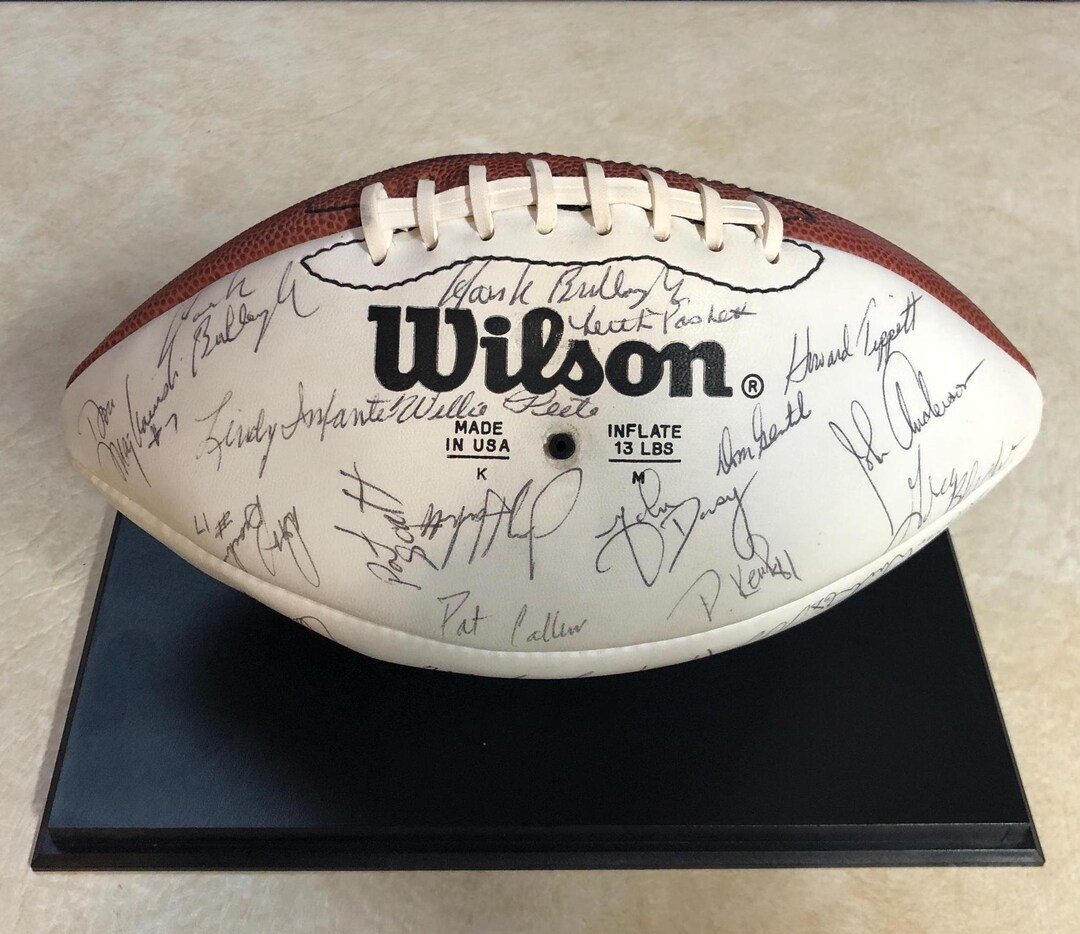 Vtg. 1988 Green Bay Packer Team Signed Football, 50+ Autographs - Etsy