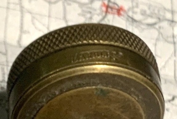 Vintage MARBLES Brass Lapel Pin-on Compass W/white Face - Etsy