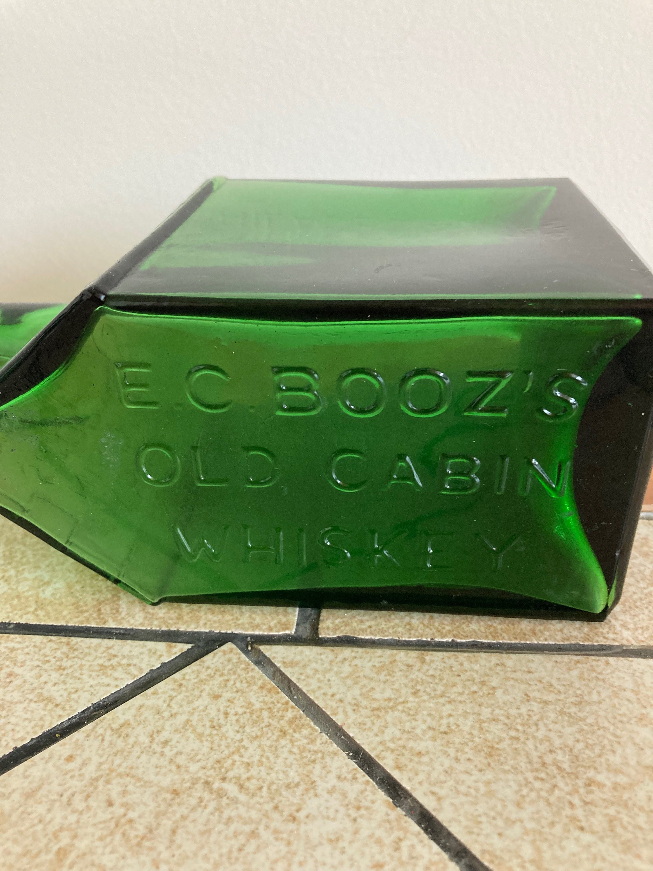 Vintage Booz's Old Cabin Whiskey Bottle - Etsy