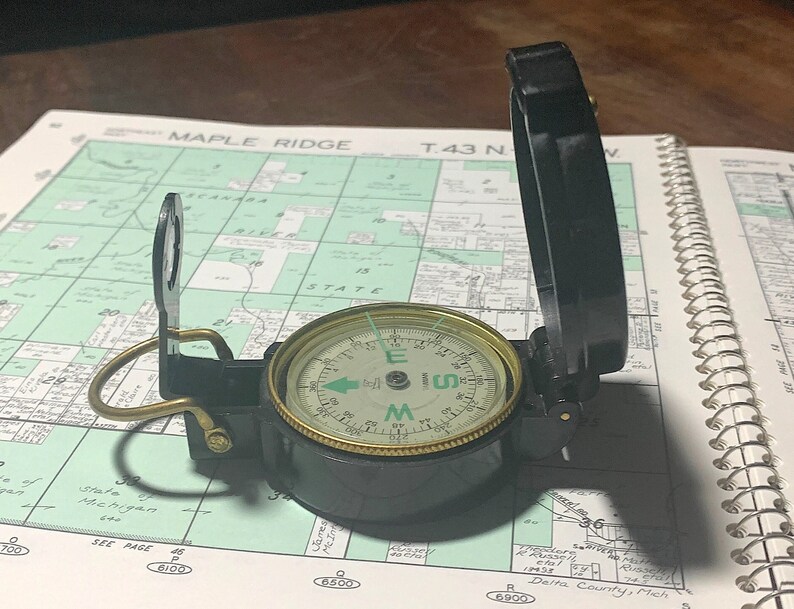 Vintage ENGINEER Lensatic Compass, Taiwan - Etsy