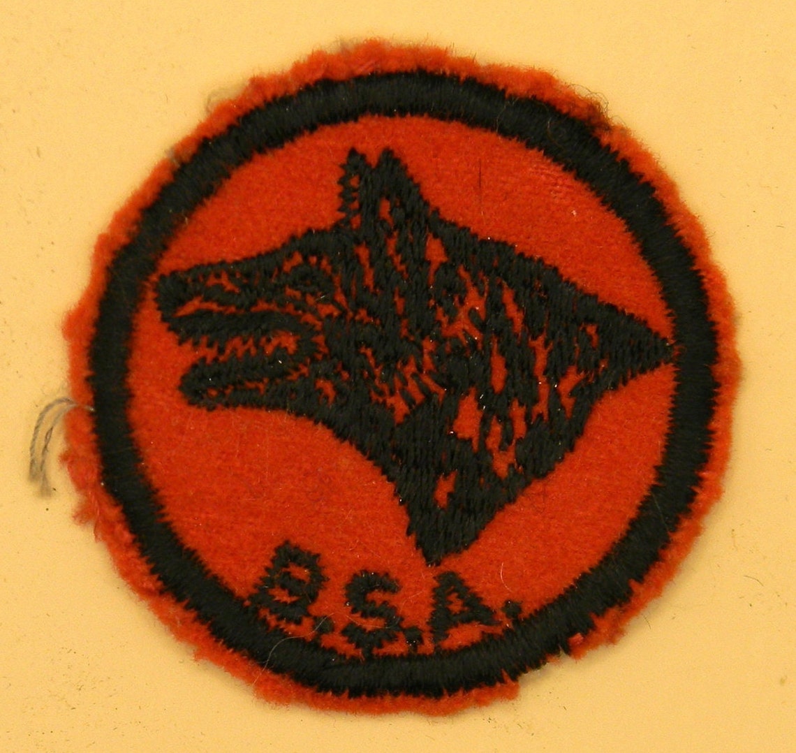 Vintage 1940's Boy Scouts of America wolf Patrol Felt Patch - Etsy