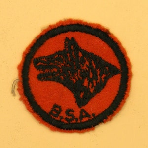 Vintage 1940's Boy Scouts of America wolf Patrol Felt Patch - Etsy