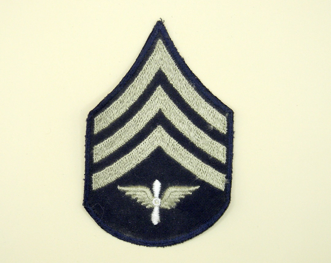 Vintage WWII Era, U.S. Army Air Force Sergeant Rank Chevron Insignia ...