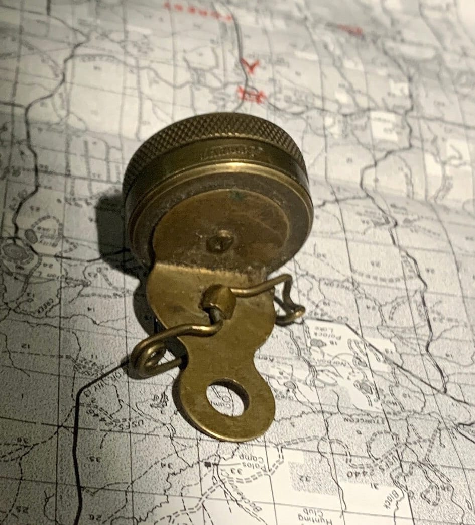 Vintage MARBLES Brass Lapel Pin-on Compass W/white Face - Etsy