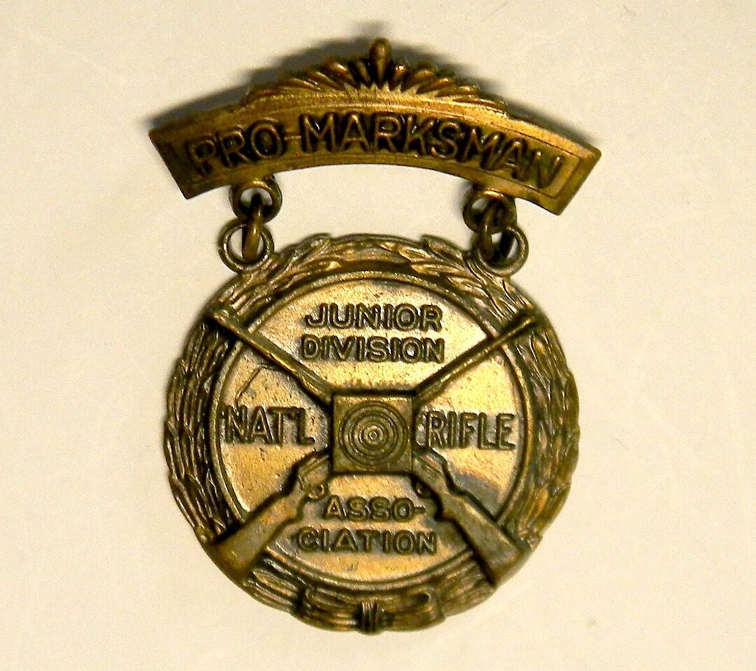 Vintage - NRA Junior Division Pro Marksman Badge Pin - Etsy