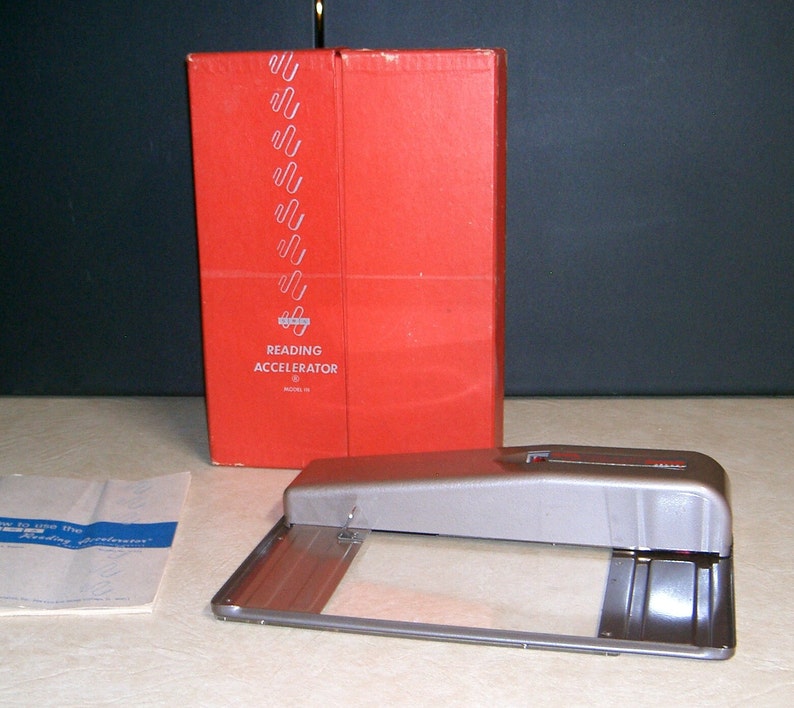 Vintage 1958 SRA Reading Accelerator Model III W/original Box - Etsy