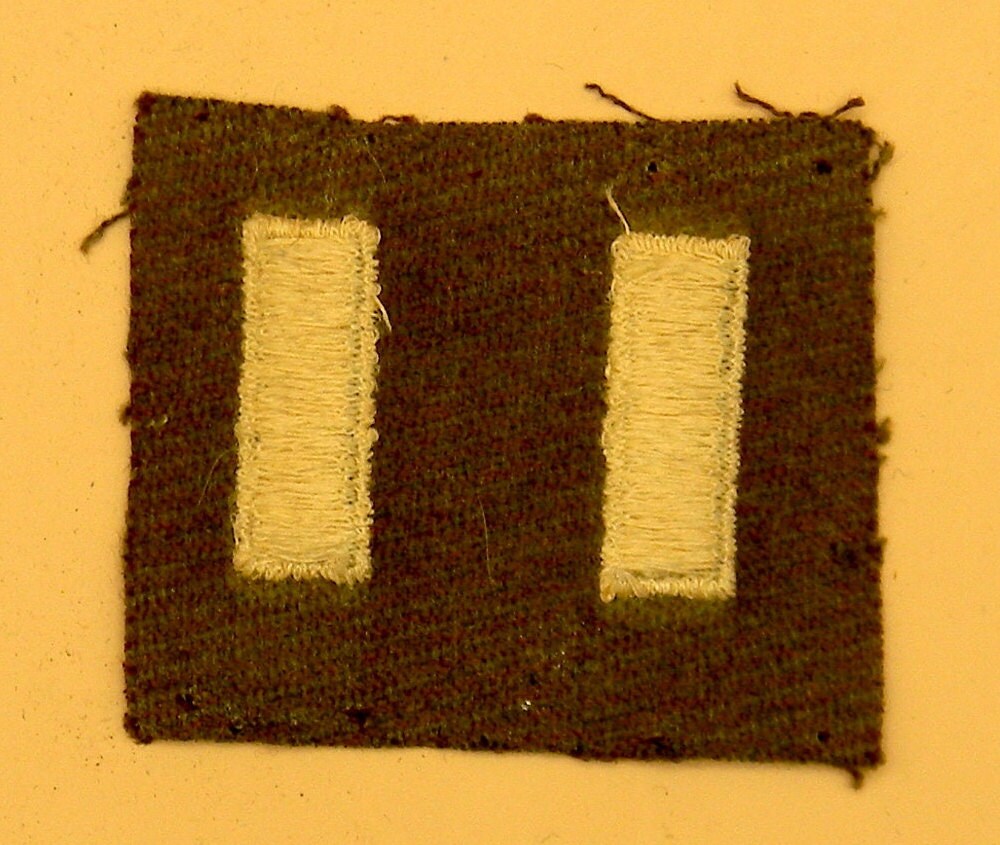 Vintage WW2 Era, Captain Rank Insignia Patch - Etsy