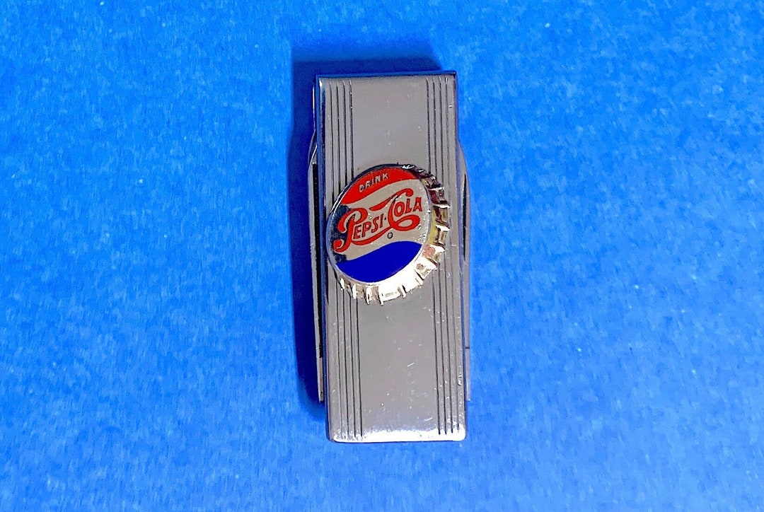 Vintage PEPSI MONEY CLIP W/knife & Nail File - Etsy