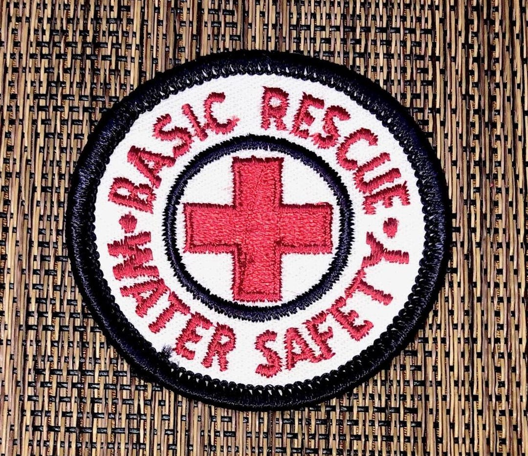 Vtg. Basic Rescue - Water Safety - Red Cross Embroidered Patch - Etsy