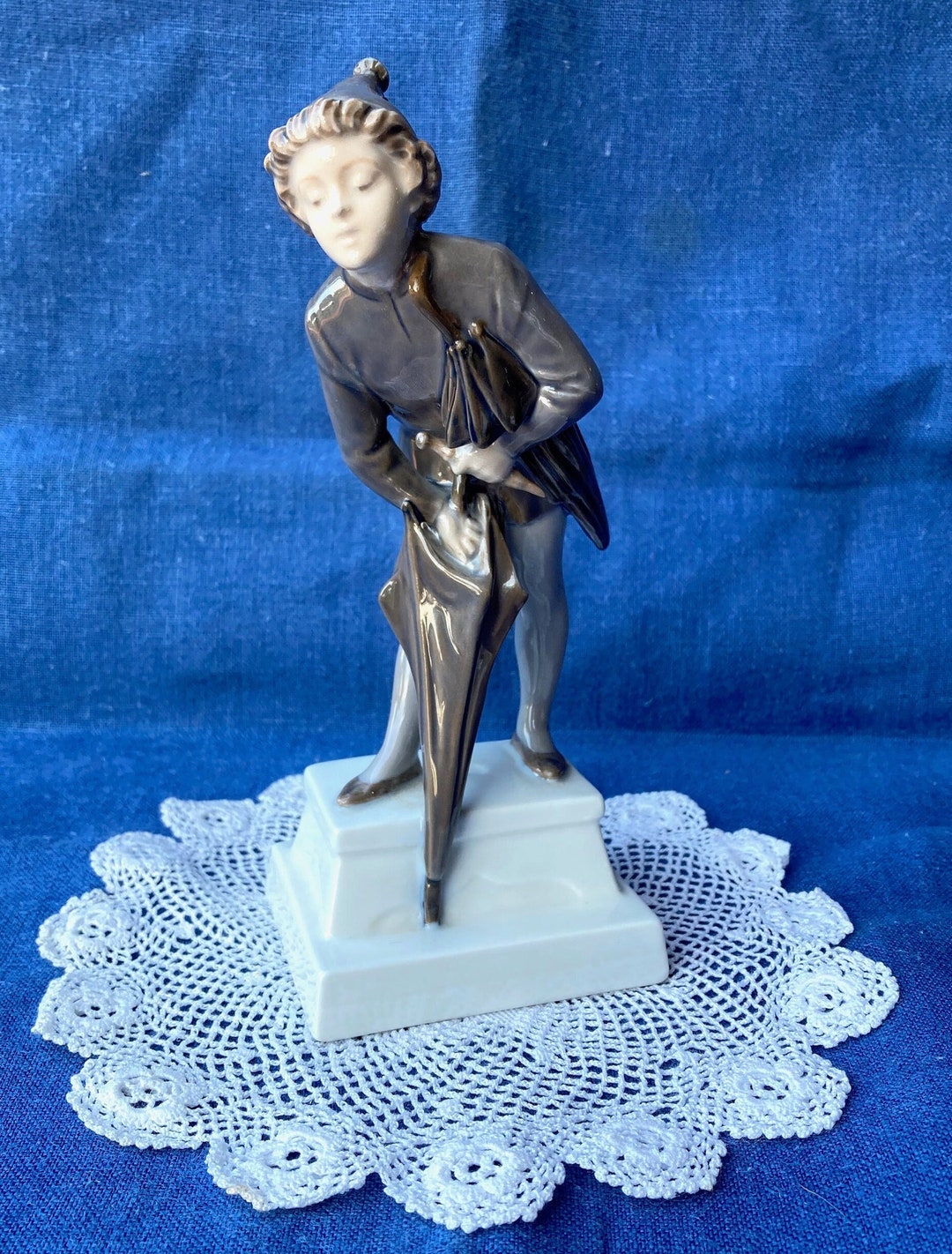 Vtg. "the Sandman" Porcelain Figurine #1129 Original Royal Copenhagen ...