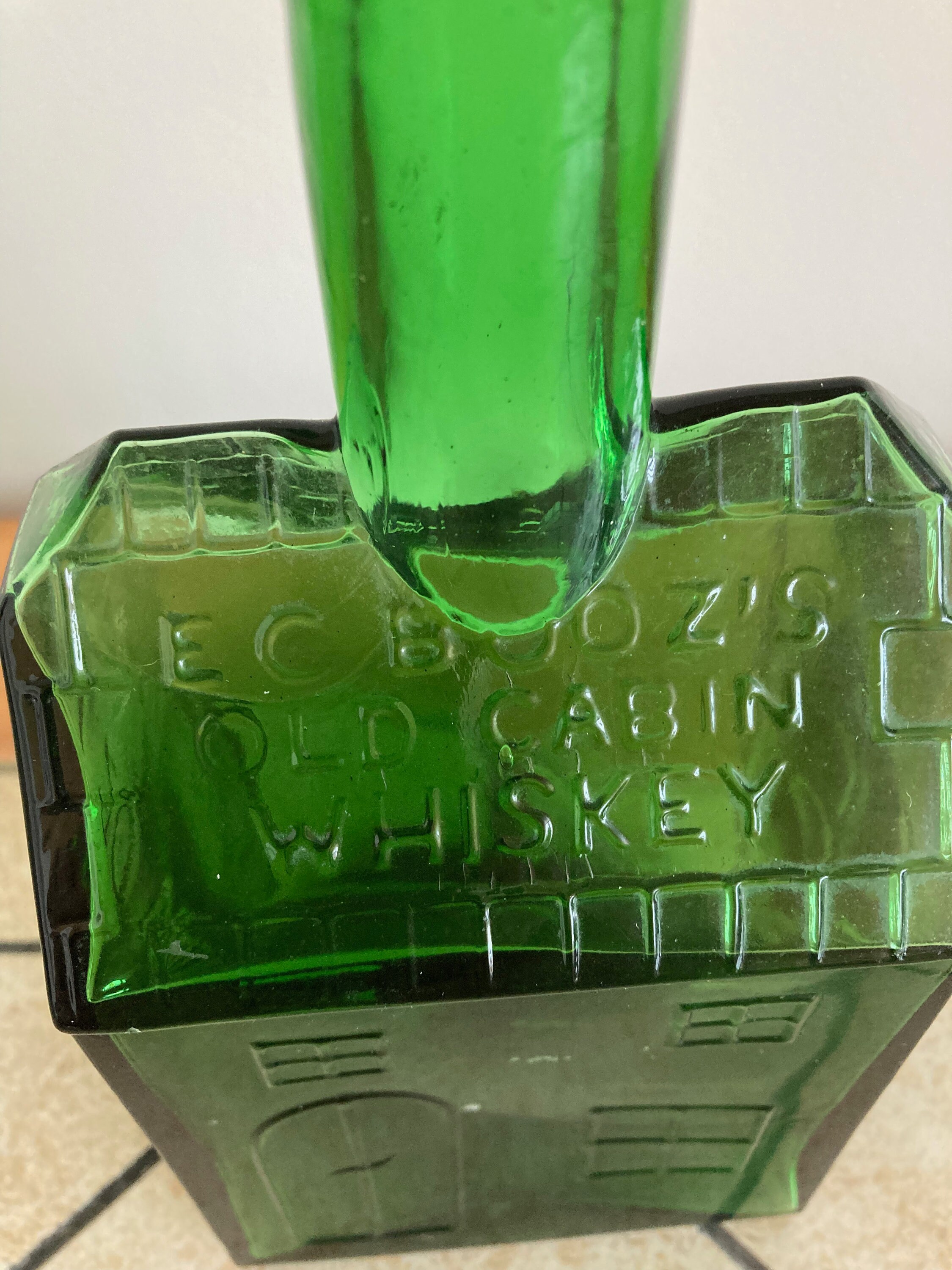 Vintage Booz's Old Cabin Whiskey Bottle - Etsy