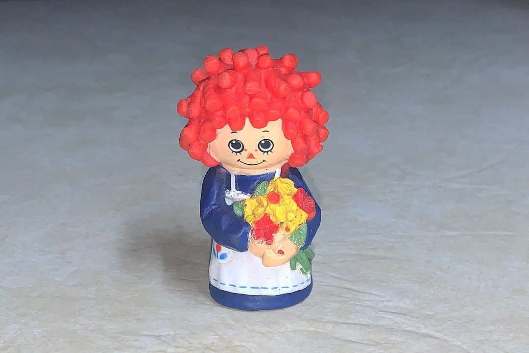 Vintage 1977 Raggedy Ann Rubber Finger Puppet, Bobbs Merrill Co. - Etsy