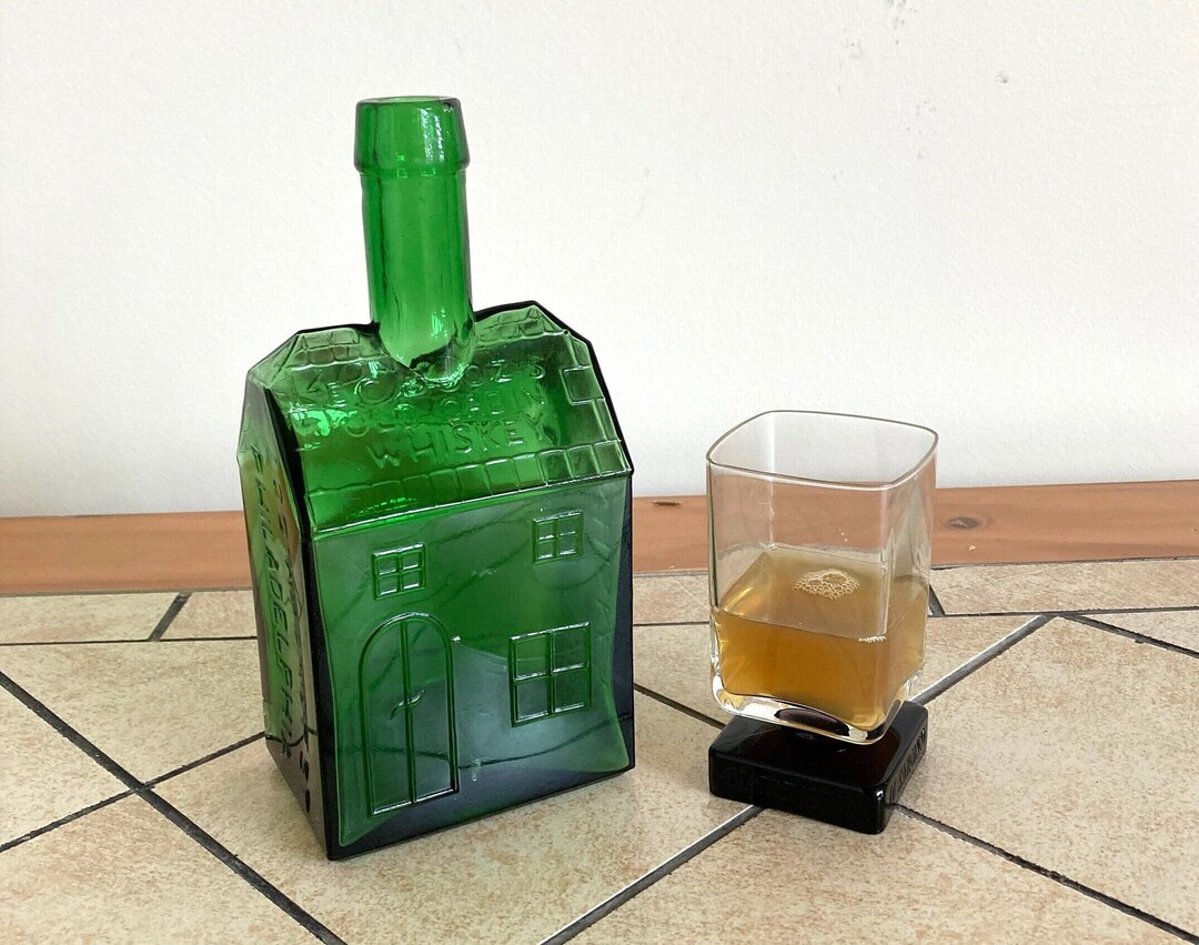 Vintage Booz's Old Cabin Whiskey Bottle - Etsy