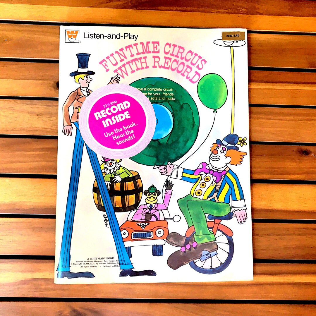 1973 Unused "fun Time Circus" Book W/record (listen-and-play Books) - Etsy