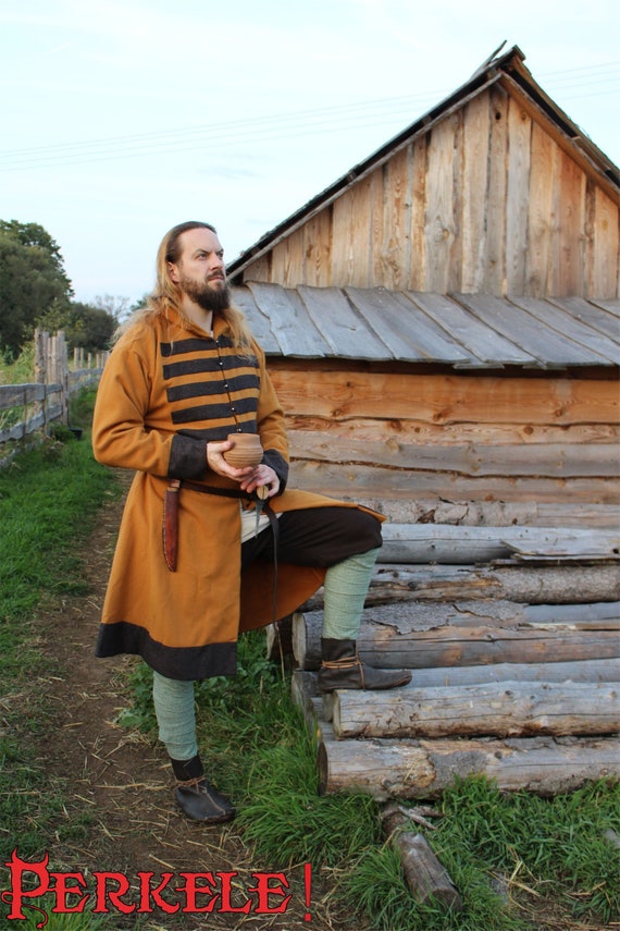 Viking kaftan coat Early medieval Historical reconstruction | Etsy