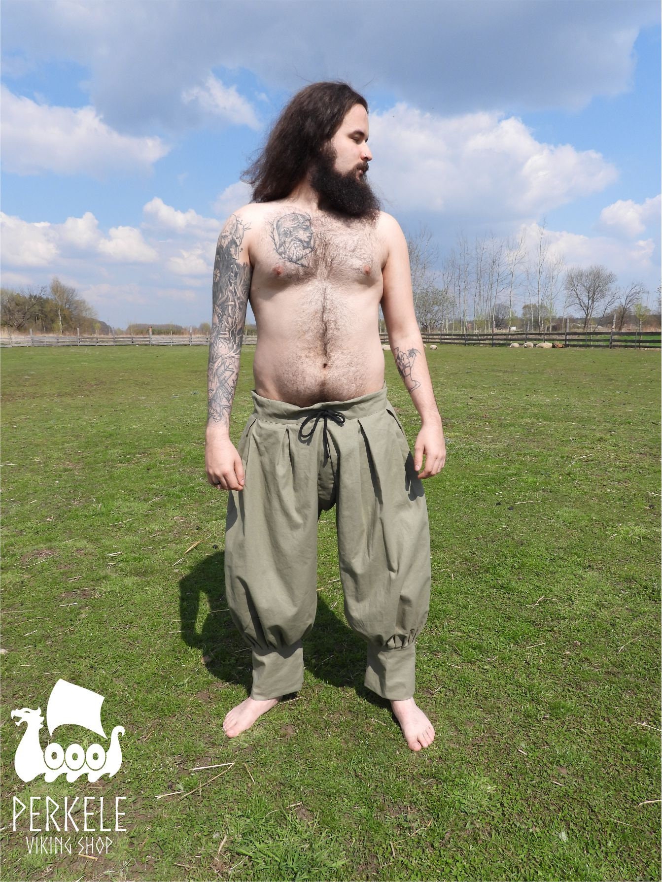 100% Linen Viking Trousers Pants Viking Clothes Hedeby | Etsy
