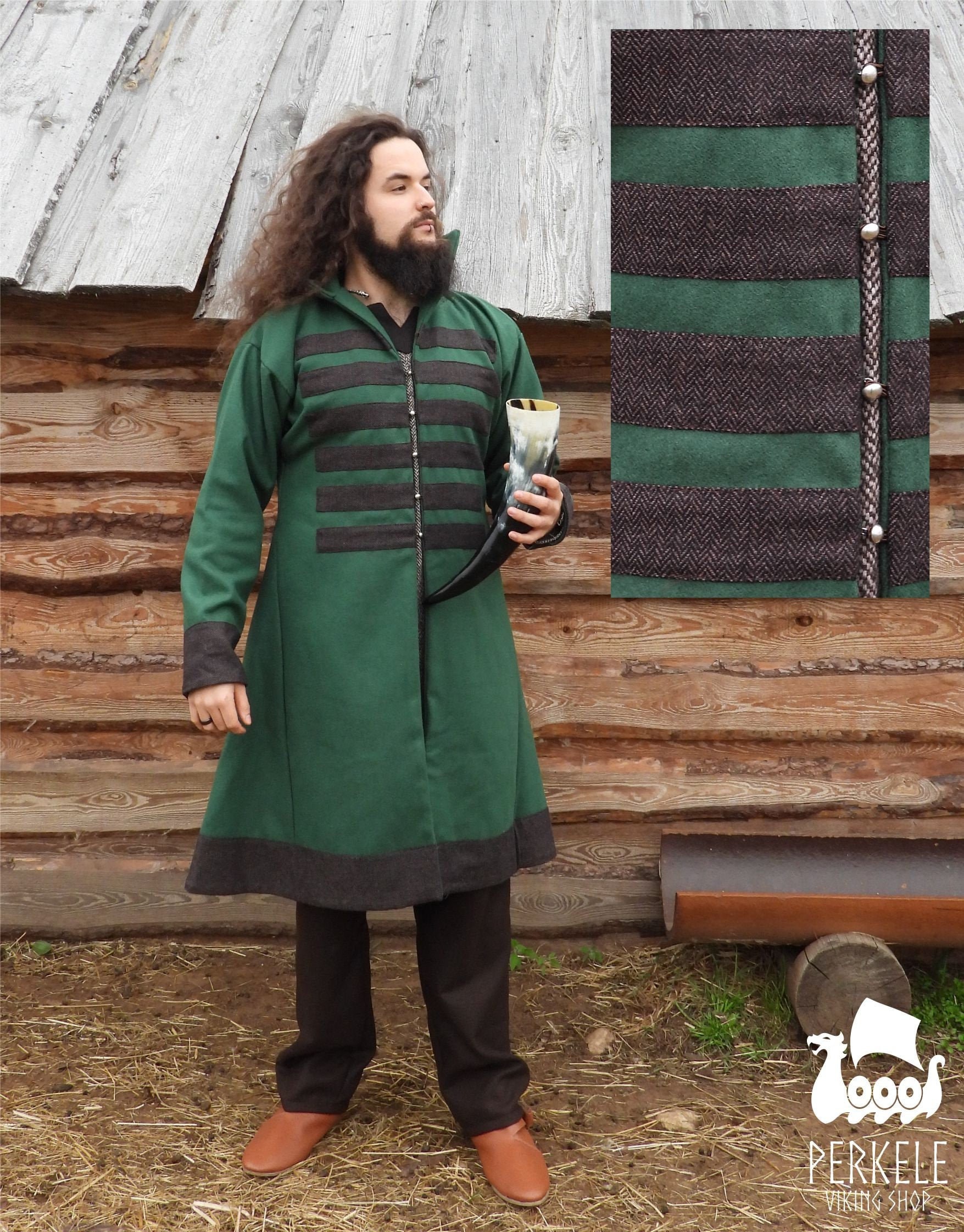 Viking Kaftan Coat Early Medieval Historical Reconstruction - Etsy