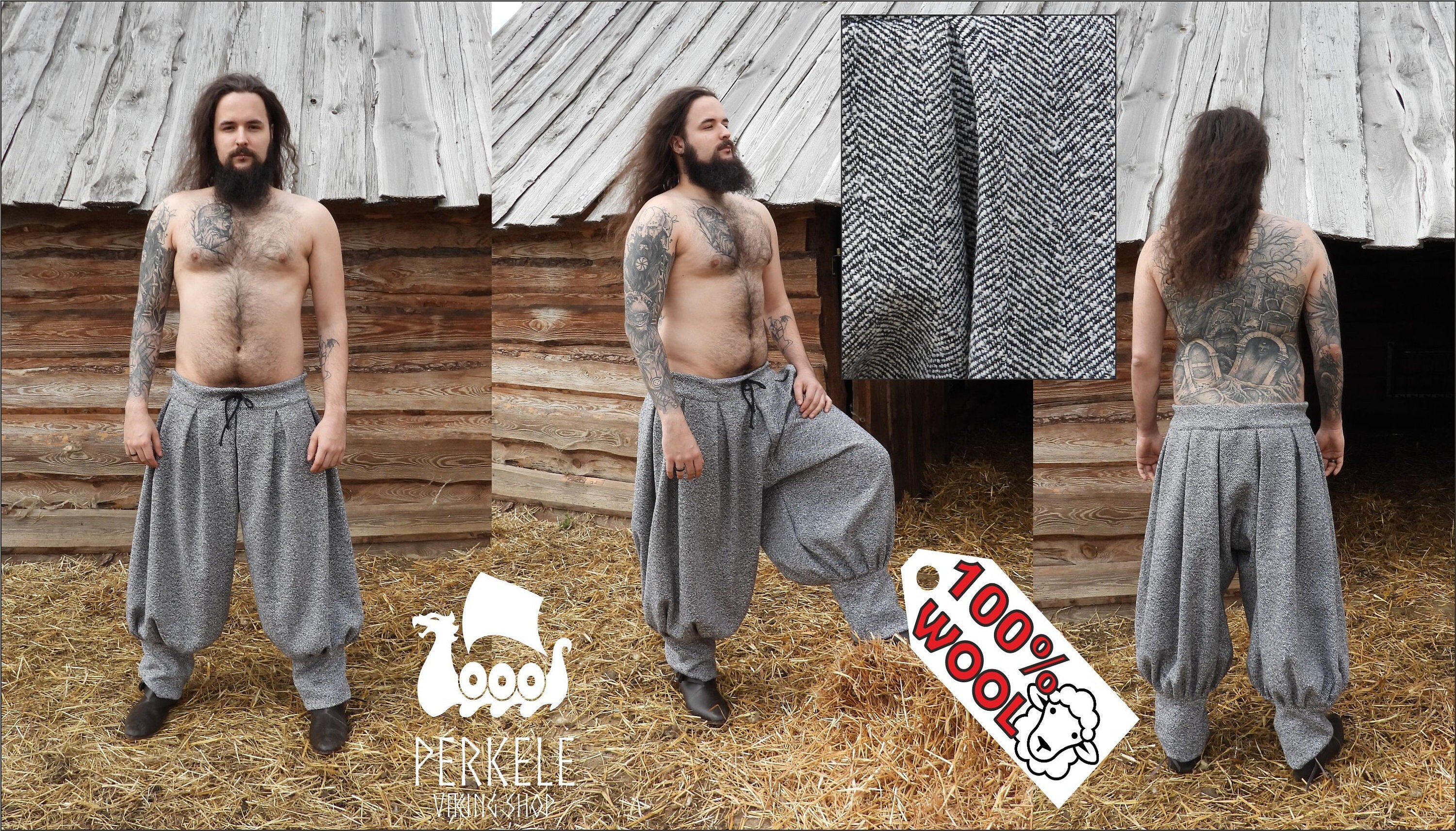 100% Wool Viking Trousers Pants Viking Clothes Hedeby - Etsy