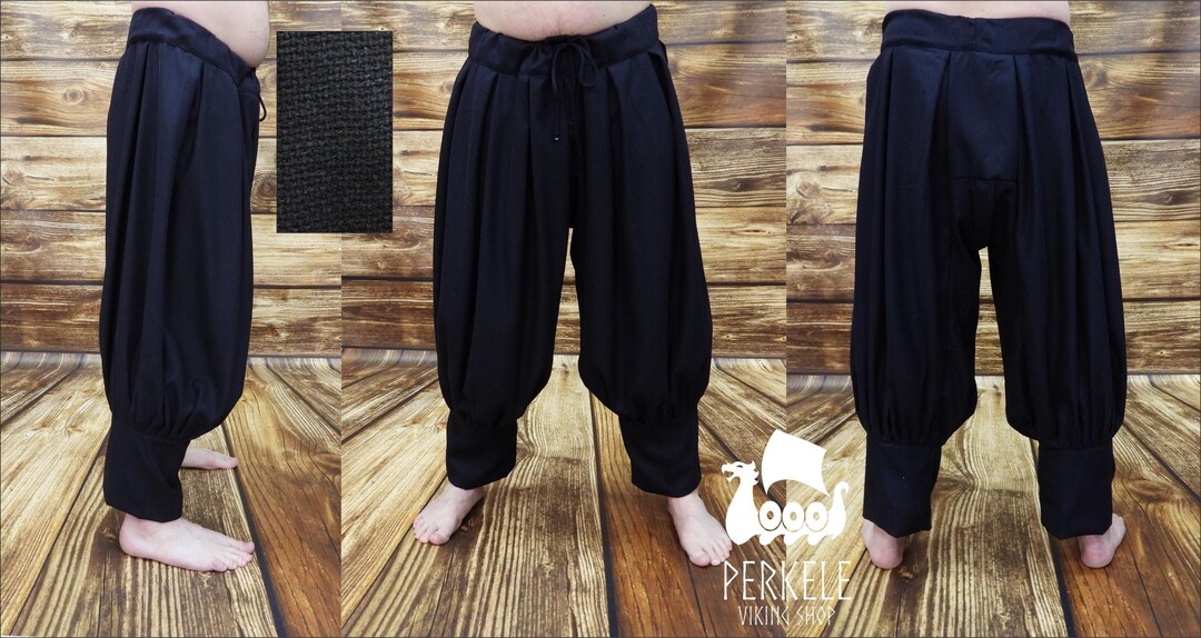 Woolen Viking Trousers, Pants, Viking Clothes, Hedeby, Baggy Pants ...