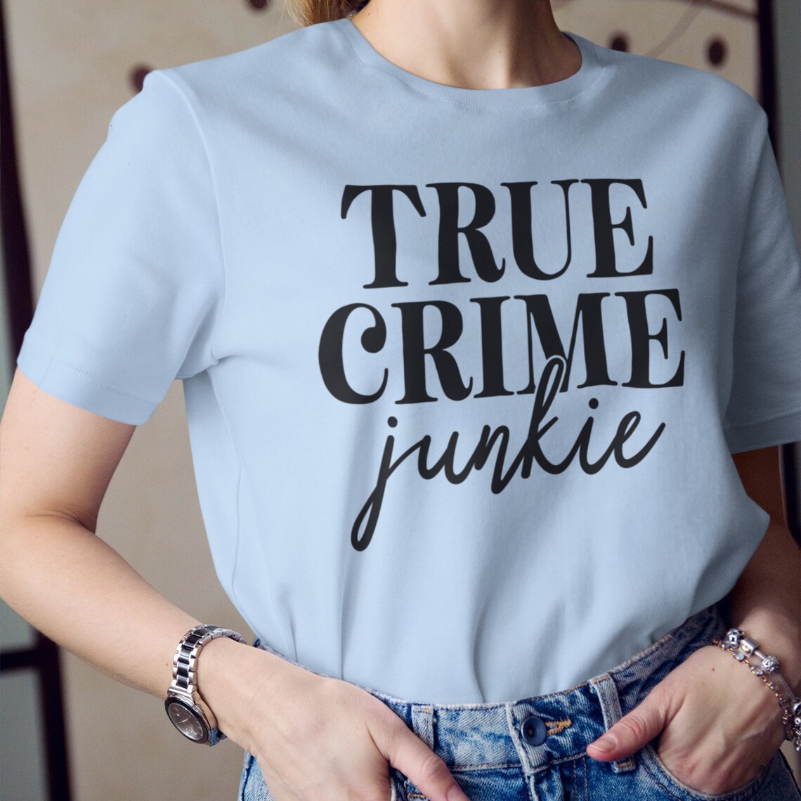 True Crime Shirt True Crime Junkie Criminal Minds Junkie | Etsy