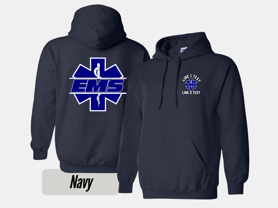 Custom EMS Paramedic Hoodie: Emergency Medical Services - Etsy
