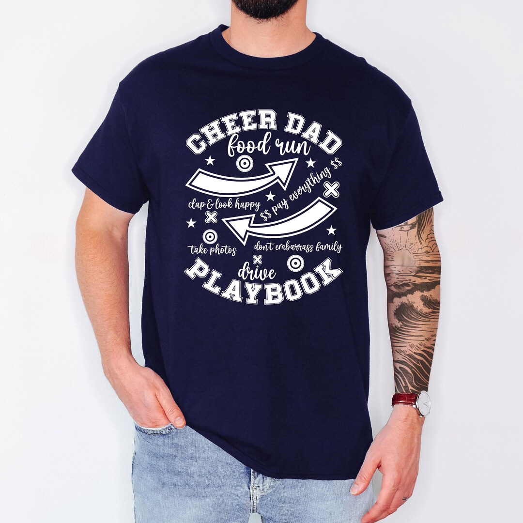Cheer Dad Shirt • Funny Cheer Dad Playbook Tee • Cheerleading Dad T ...