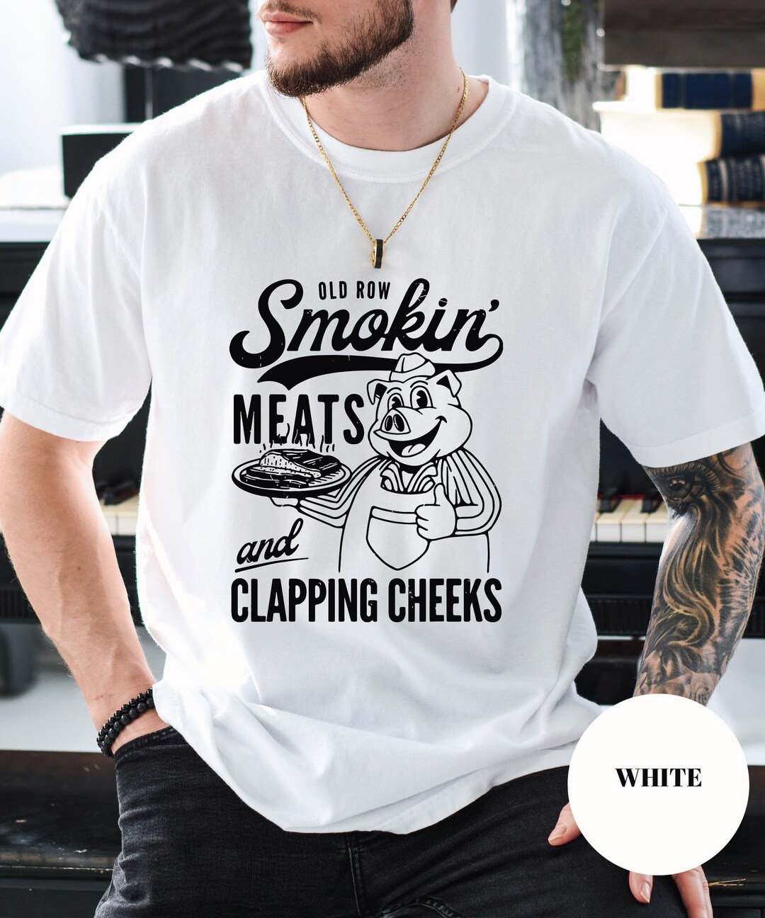 Old Row Smokin’ Meats and Clapping Cheeks T Shirt - Etsy