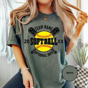 Custom Softball Shirts, Softball Numbers Shirt, Personalized Softball ...