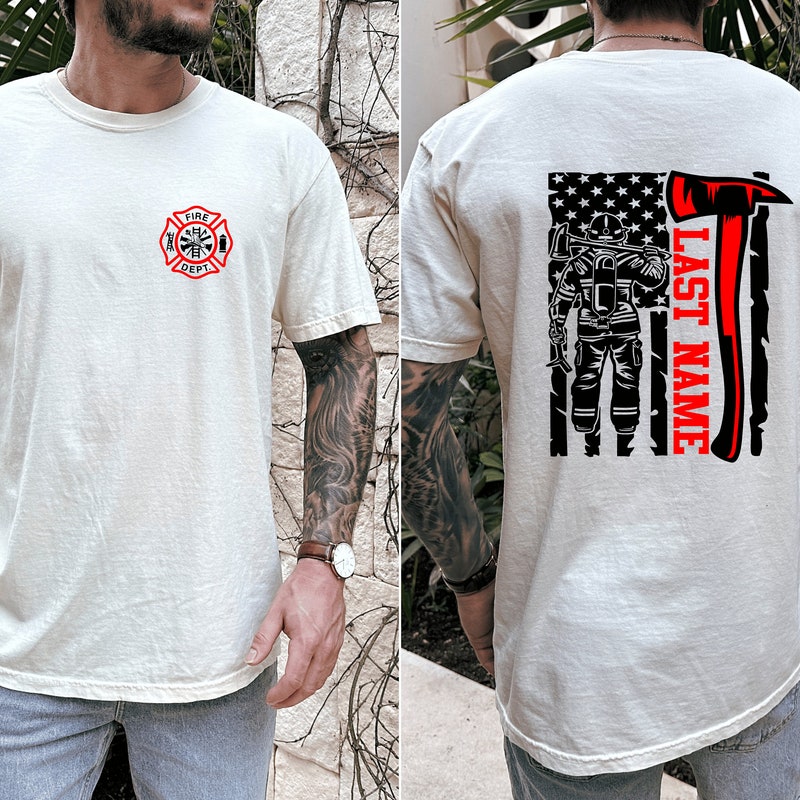 Firefighter T Shirt - Etsy