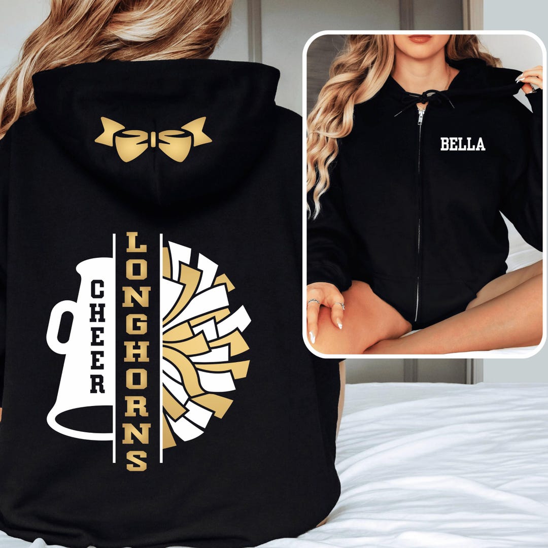 Personalized Cheerleading Hoodie: Custom Team Spirit Jacket - Etsy