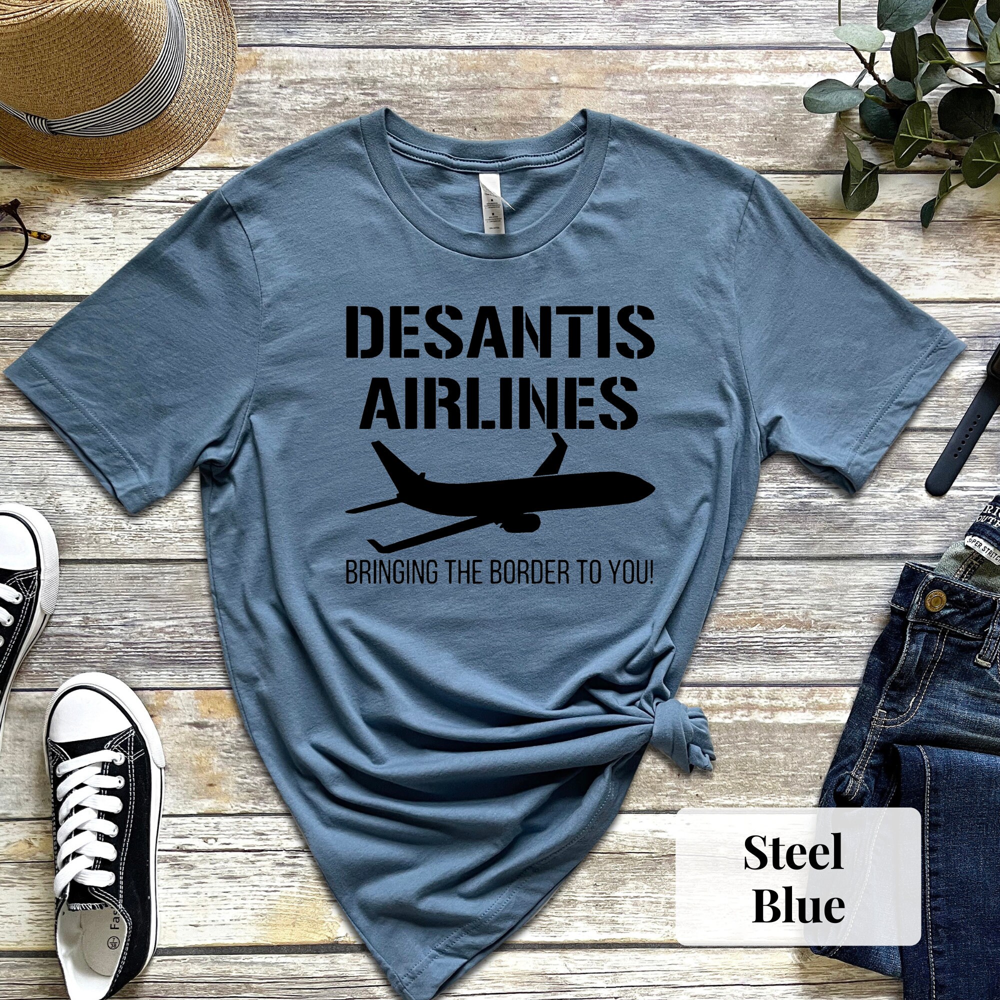 Desantis Airlines Shirt | Ron Desantis Airlines Bringing The Border To You